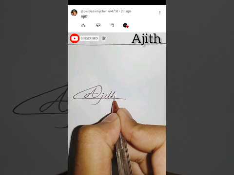 Ajith name signature. #signature_style #name_signature #signature #a_signature #ajith_name_signature