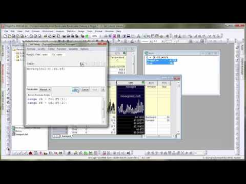 Introduction to Recalculation in Origin (VT-2568) Video Lecture - Origin Tutorials for Beginners ...