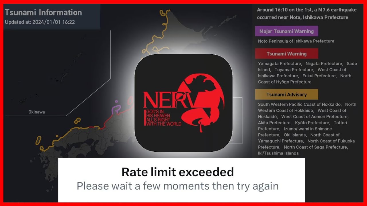 Twitter Rate Limits A Tsunami Warning App