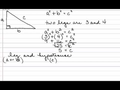 Pythagorean Theorem and Triples