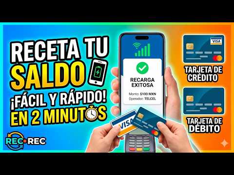 Recarga Celular de Saldo en Línea, pago con tarjeta de crédito y débito ...
