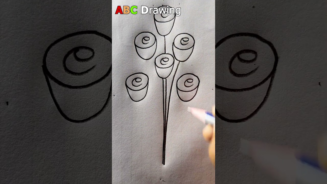 Flower bouquet Drawing #shorts