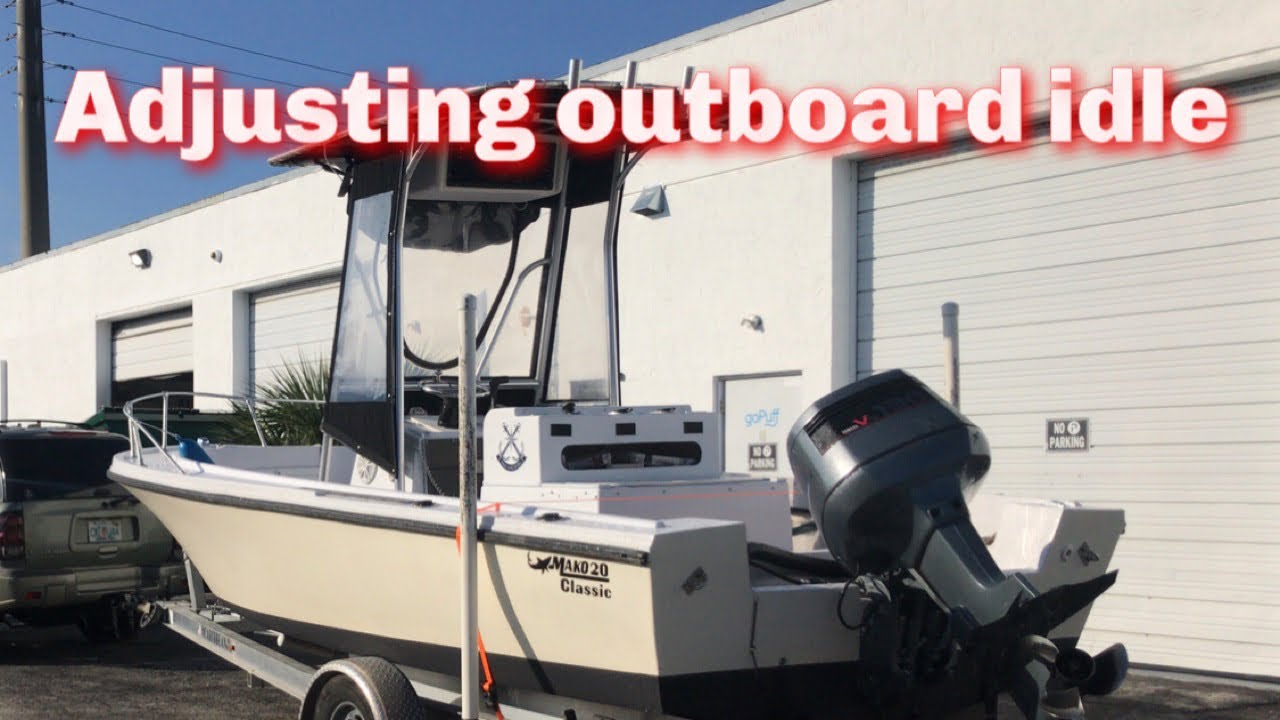 How to adjust the idle in your outboard engine. Johnson, Evinrude and Yamaha.