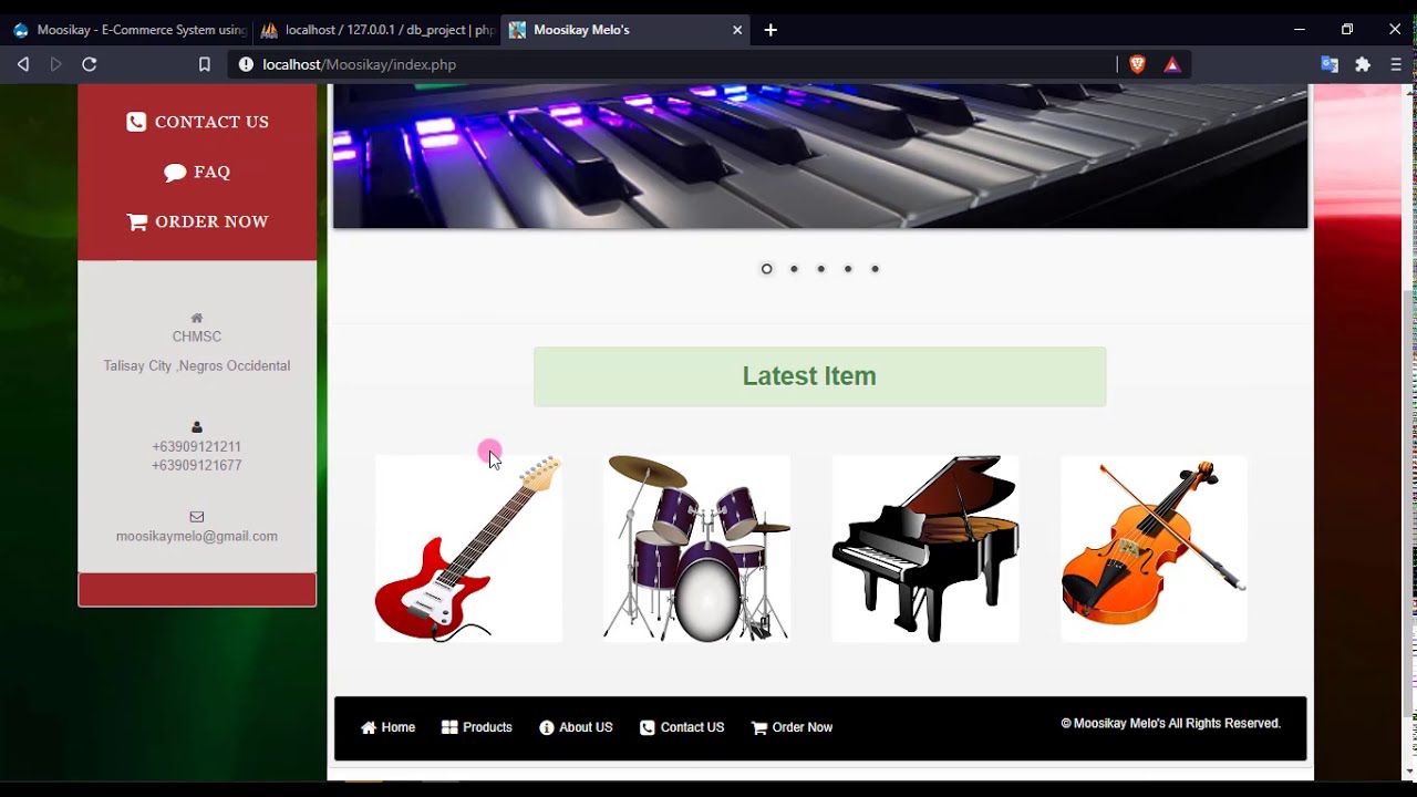 Moosikay -  E-Commerce System using PHP DEMO