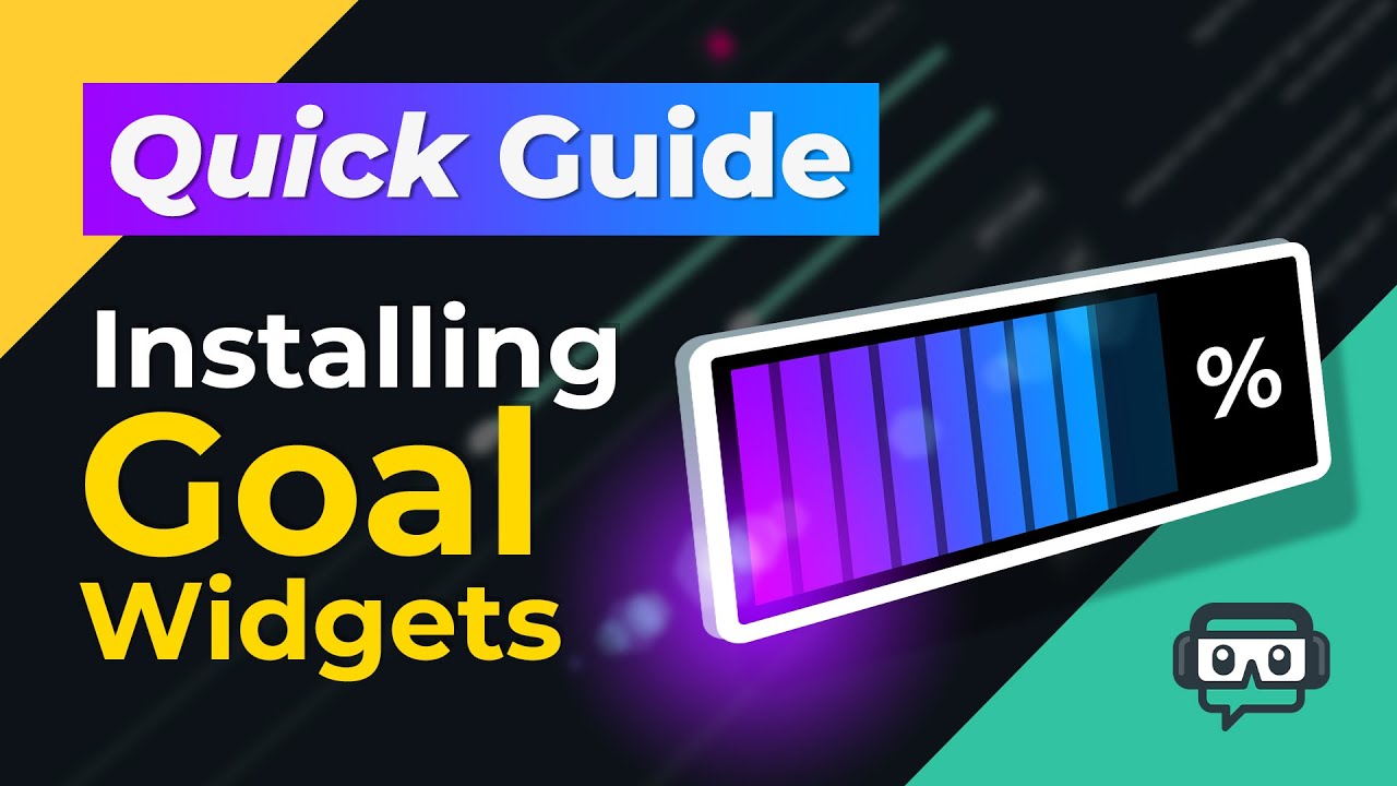 Add custom GOAL WIDGETS to Streamlabs