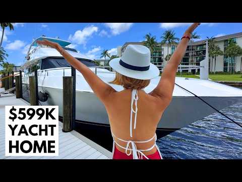 5 CABINS + 6 HEADS 🤯 $599K 1994 Lazzara 76' Affordable Liveaboard Yacht Tour