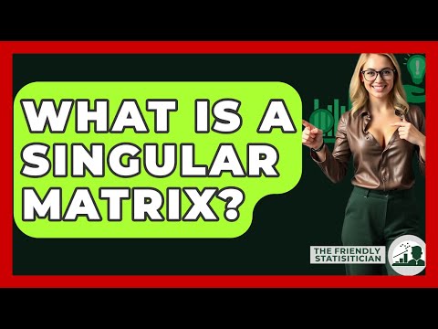 What Is A Singular Matrix? - The Friendly Statistician