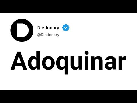 Adoquinar Meaning In English