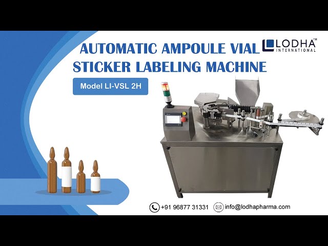 Ampoule Labeling Machine - Rotary Ampoule/Vial Sticker Labelling ...