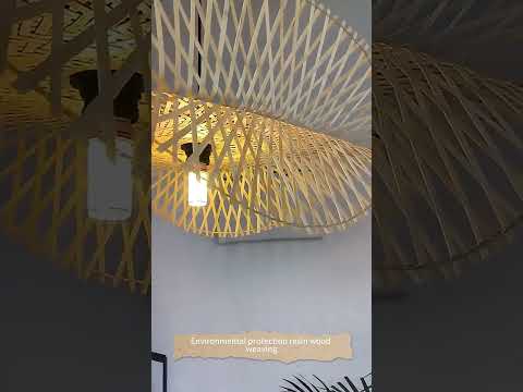 High Quality Bamboo Pendant Light Wicker Rattan Lamp Shades #lampshade #lamp #light #pendantlamp
