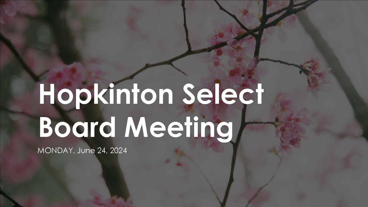 Select Board Meeting 6/24/2024