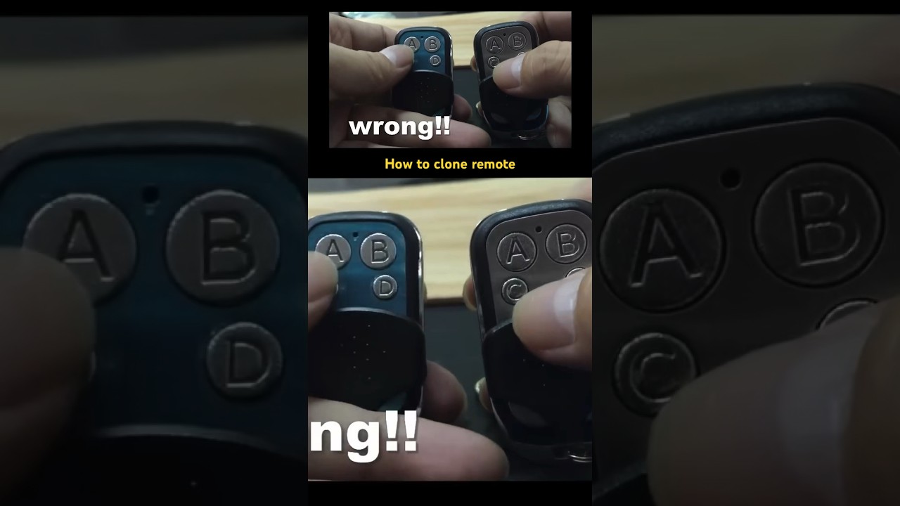 Clone remote garage gate door opener duplicator learning #433mhz