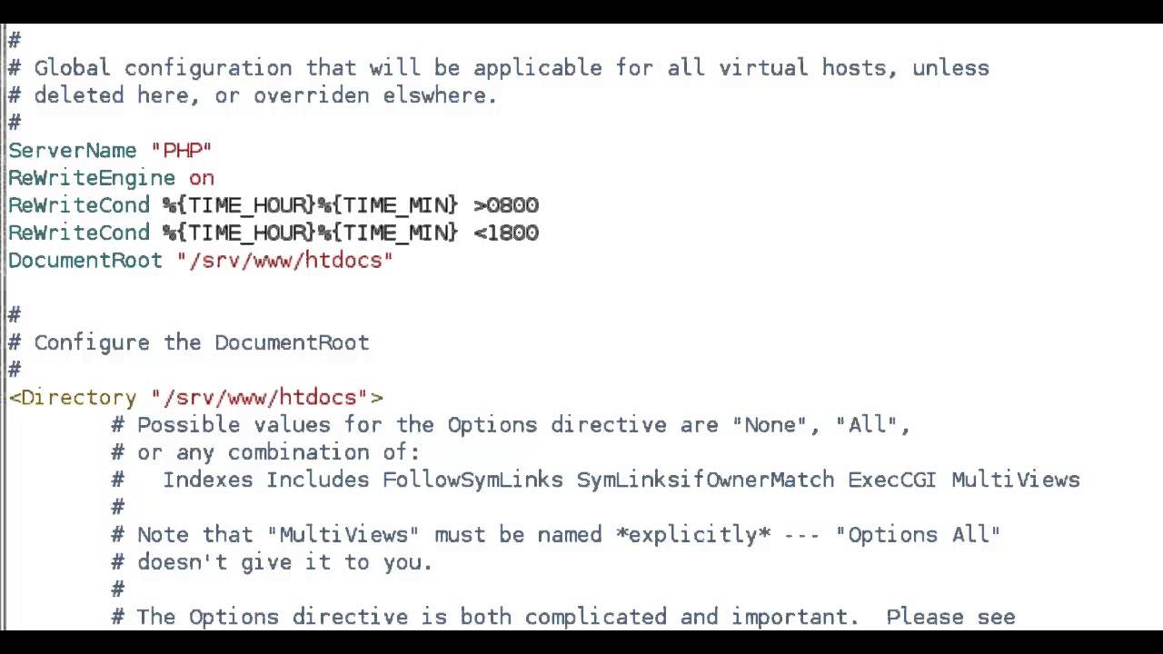 Apache Time based redirection