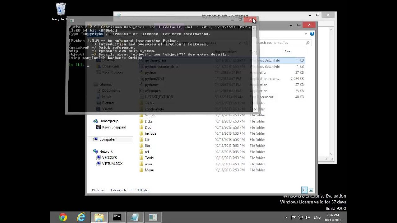 Installing the Scientific Python Stack on Windows using Anaconda