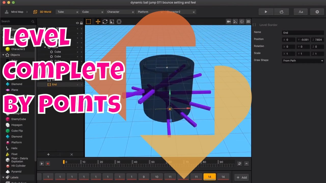 Buildbox 3 Tutorial: Level Complete by Points
