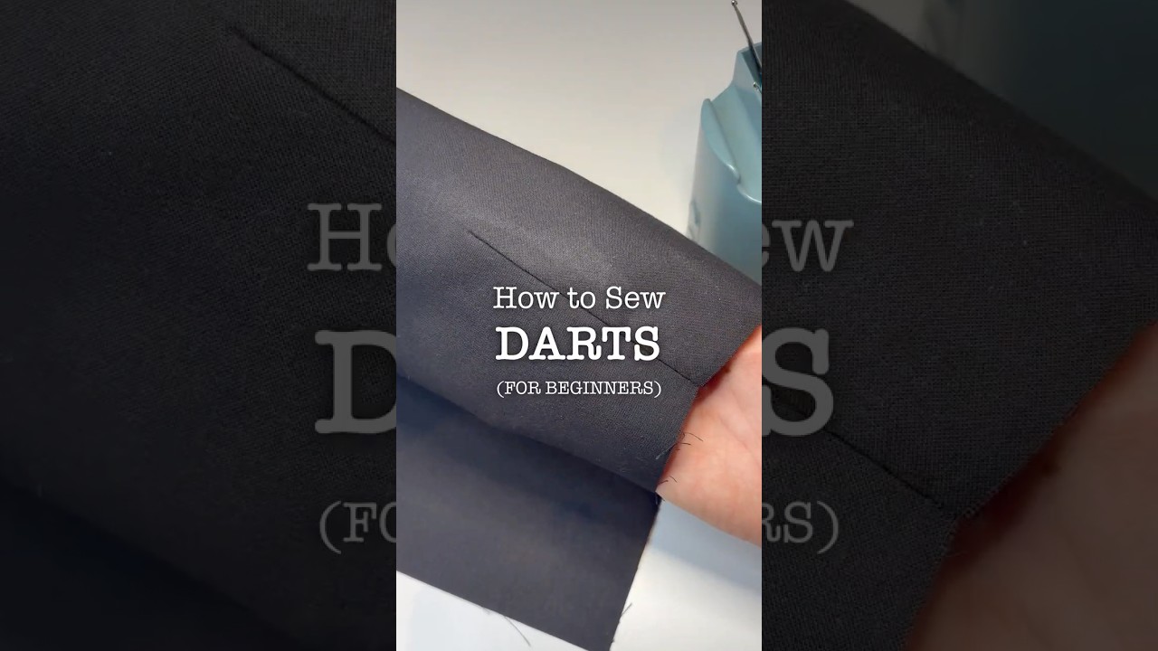 How to sew darts (for beginners) 🪡 #learntosew #beginnersewing