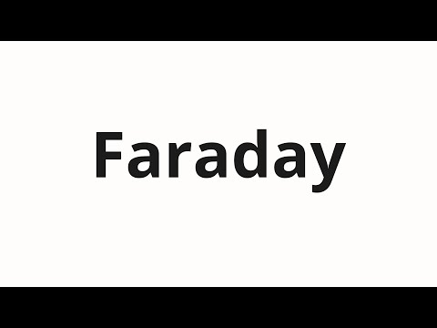 How to pronounce Faraday