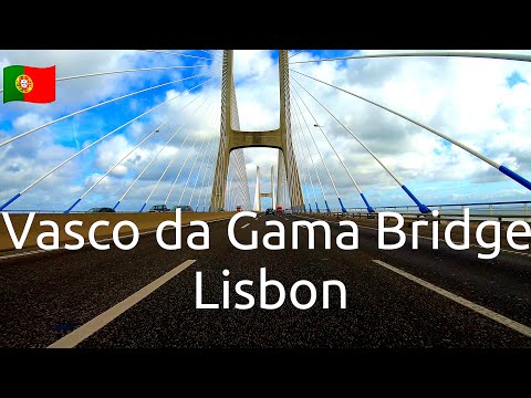 ๐ต๐น Vasco da Gama Bridge, Lisbon, Portugal 2020 midday