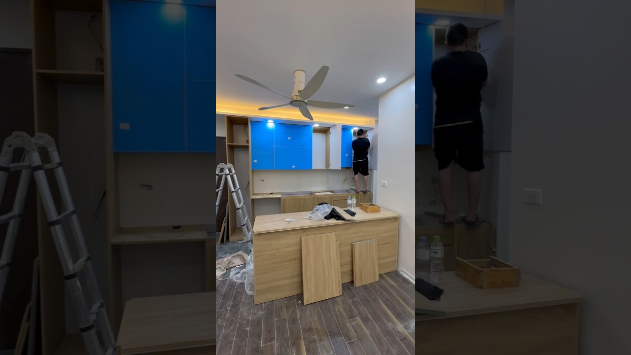 assembling a kitchen cabinet 🤟 #assembling #diy #interior #design  #style #mordenhouse
