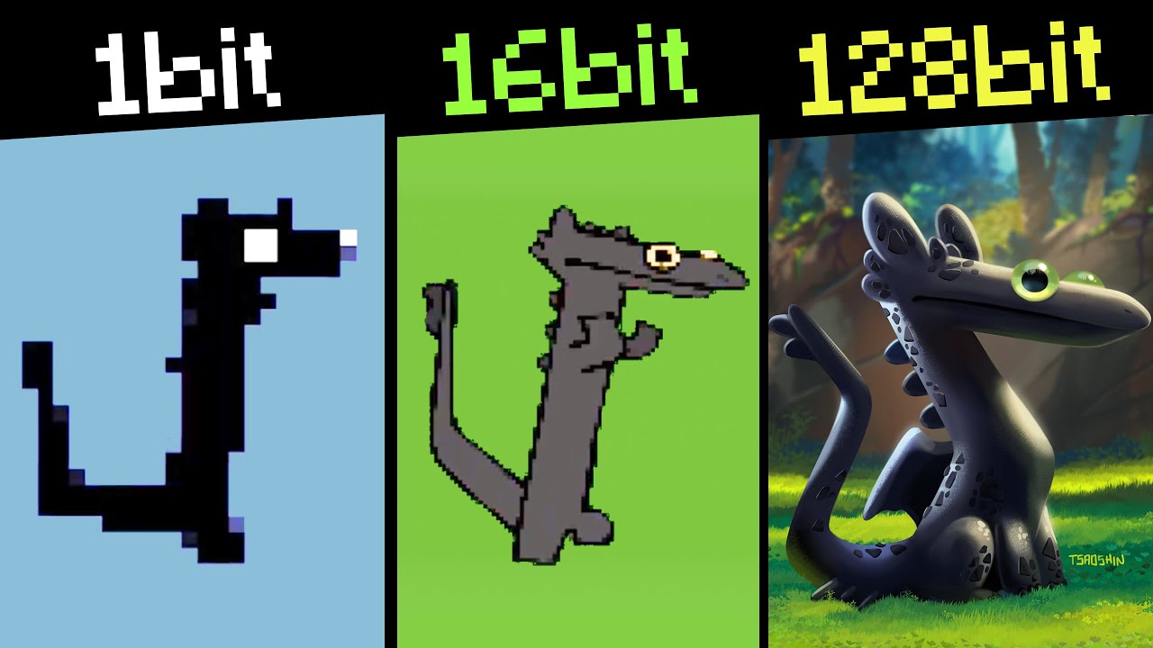 Toothless Dancing but every time more bits