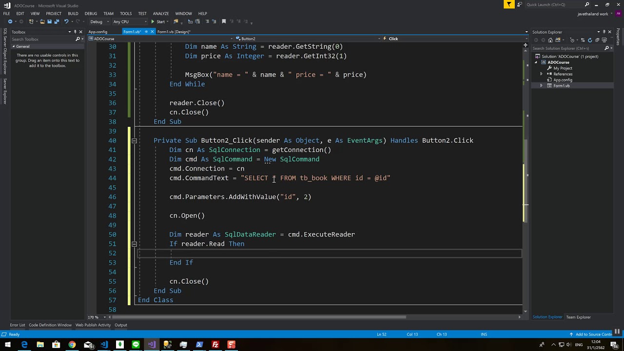 ADO.NET EP 06 sqlcommand and parameter