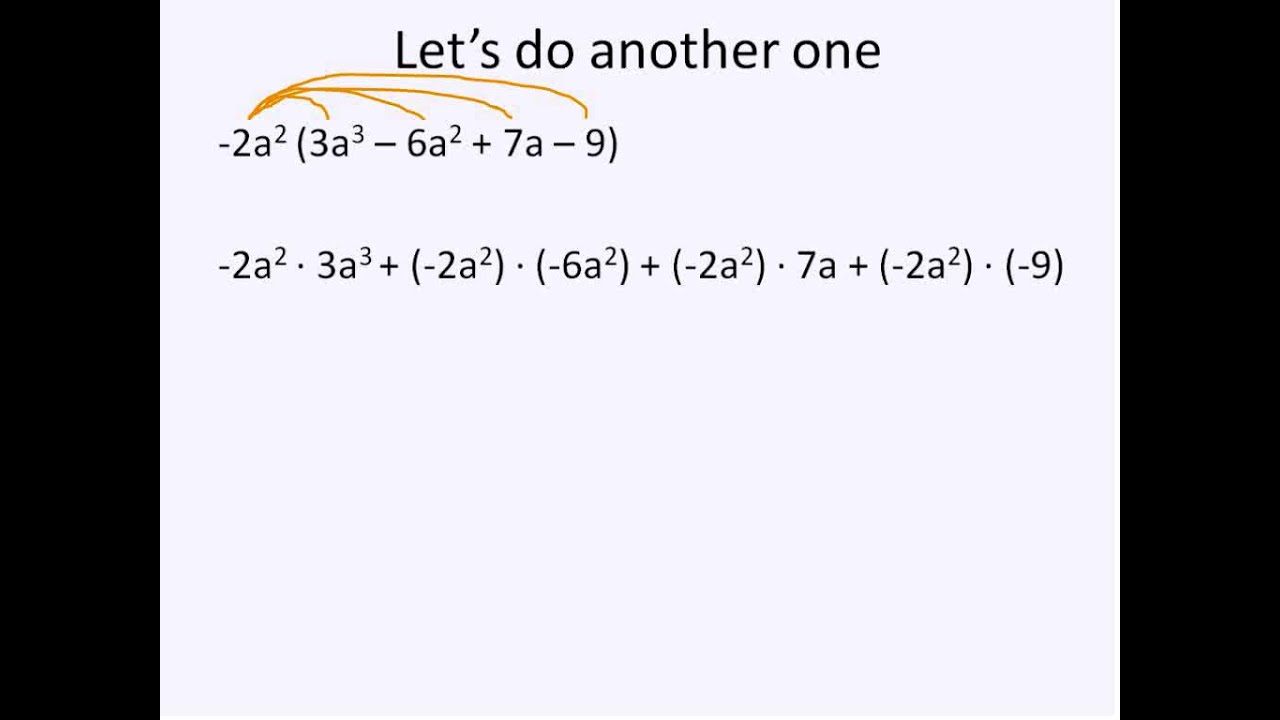 Multiplying Monomials and Polynomials (Simplifying Math)