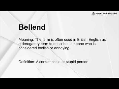 Bellend Meaning