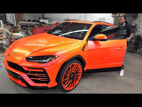 Orange Lambo Urus Lowered on Forgiato 24s Feels Subtle for 32-Inch ...