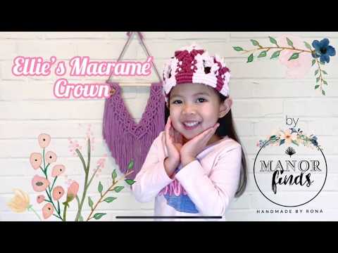 How to make a macramé crown