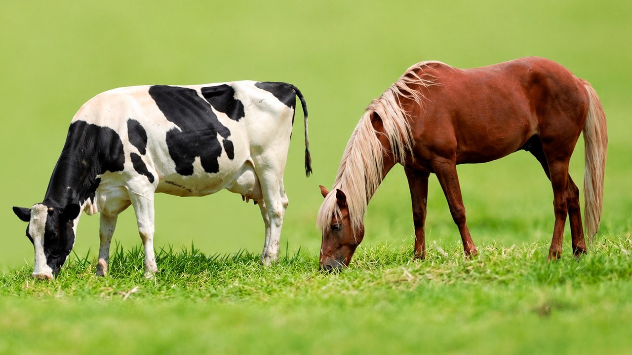 Horse and cow cross! Unbelievable!