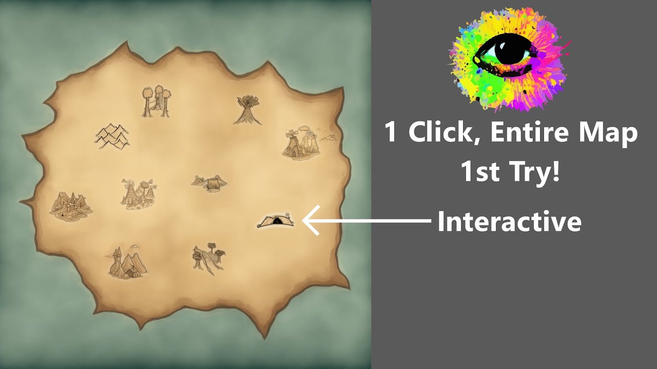 Interactive Map Generation using Stable Diffusion