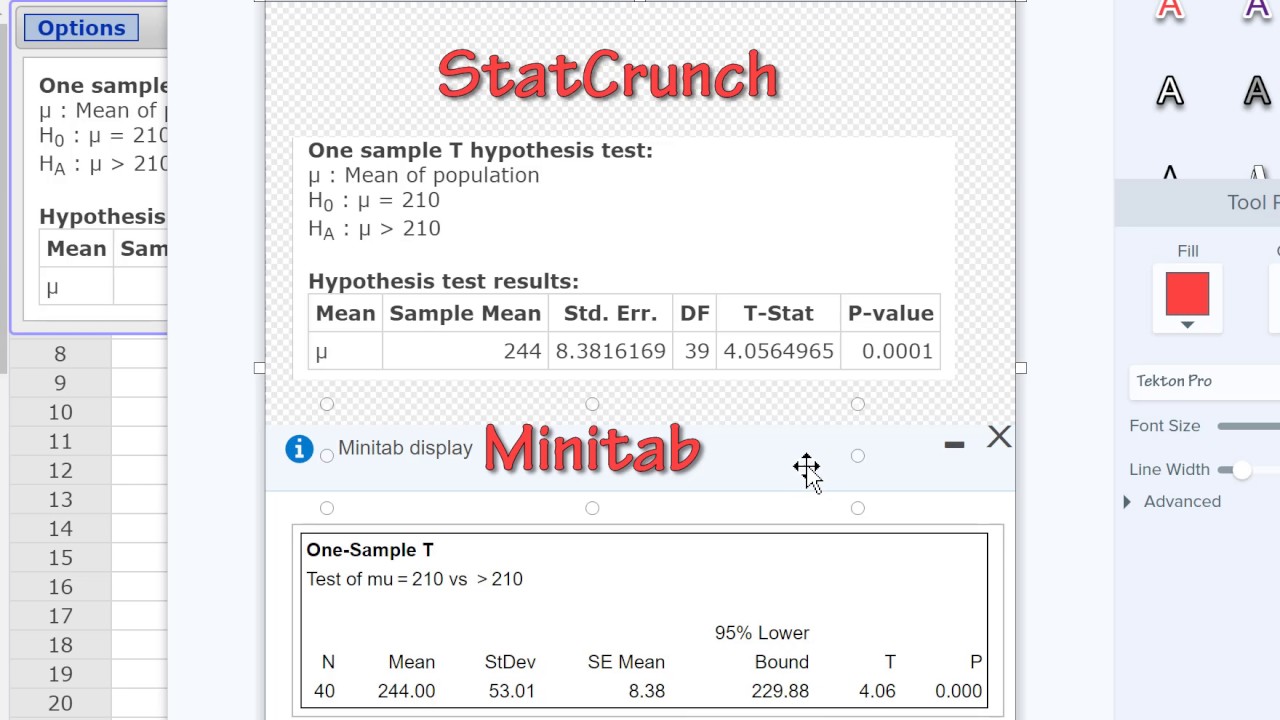 Homework Help: T-Test (output)