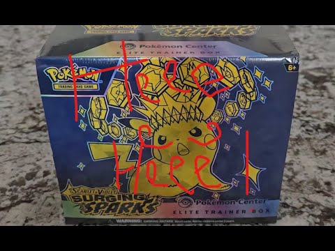 Pokemon Center Surging Sparks ETB! GIB ME GLOWING SPHERES PROMO GUY