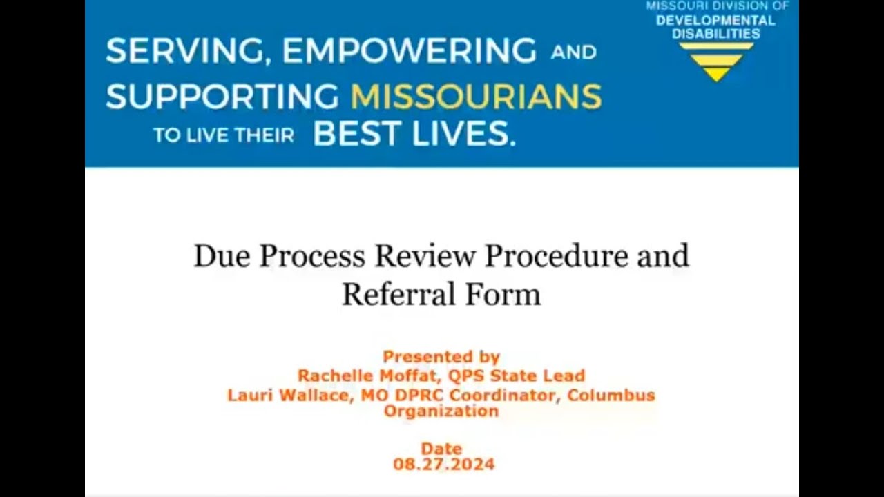 Due Process Review Procedure and Referral Form 2024