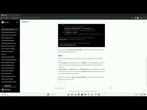 python create new folder