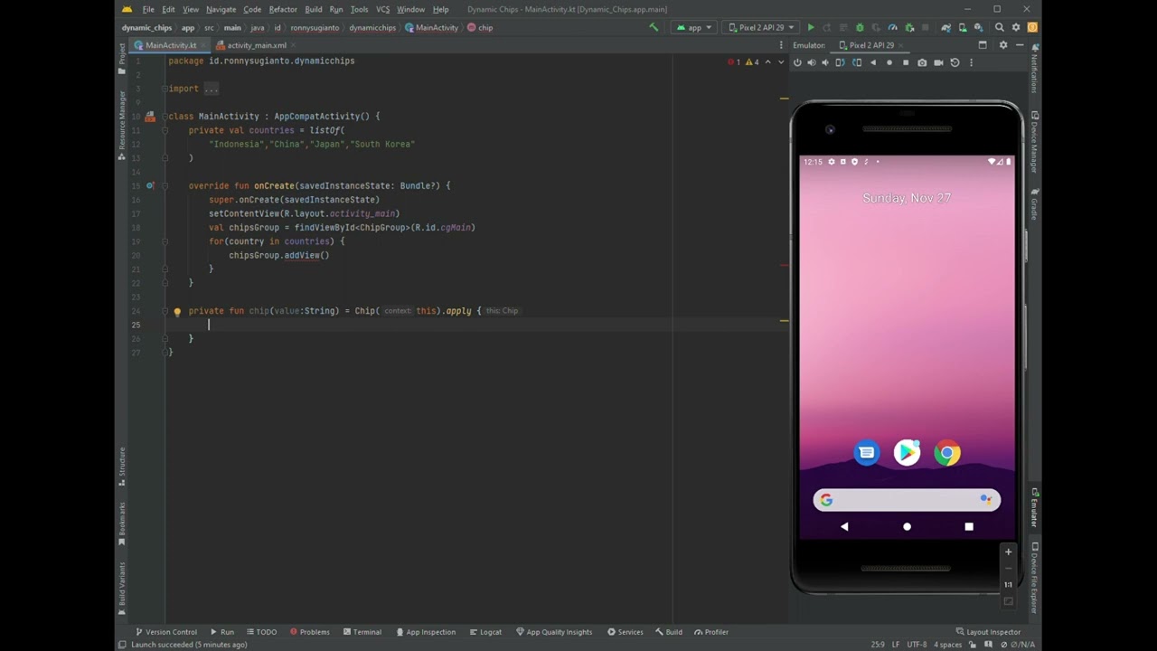 How to make dynamic chips in 2 minutes