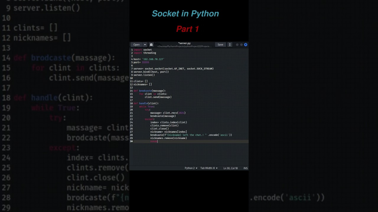 Socket Programming using python