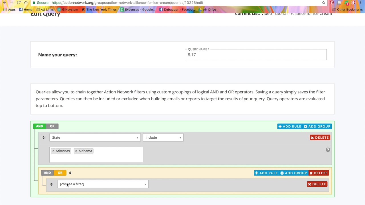 Queries -- Action Network