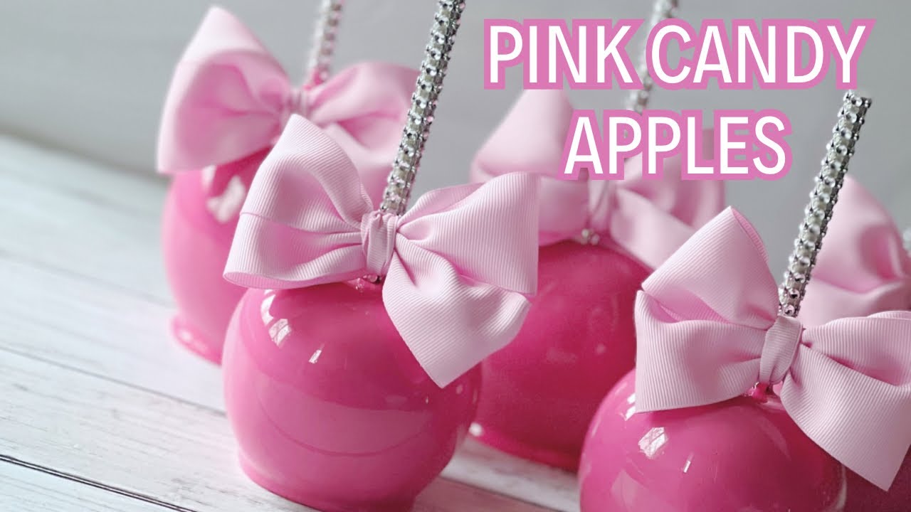Perfect Pink Candy Apples Recipe | Easy DIY Tutorial #candyapples #pink #valentinesday
