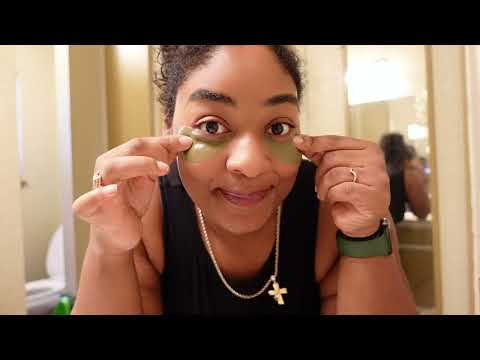 Trying out Kinpur's Green Tea Eye Mask