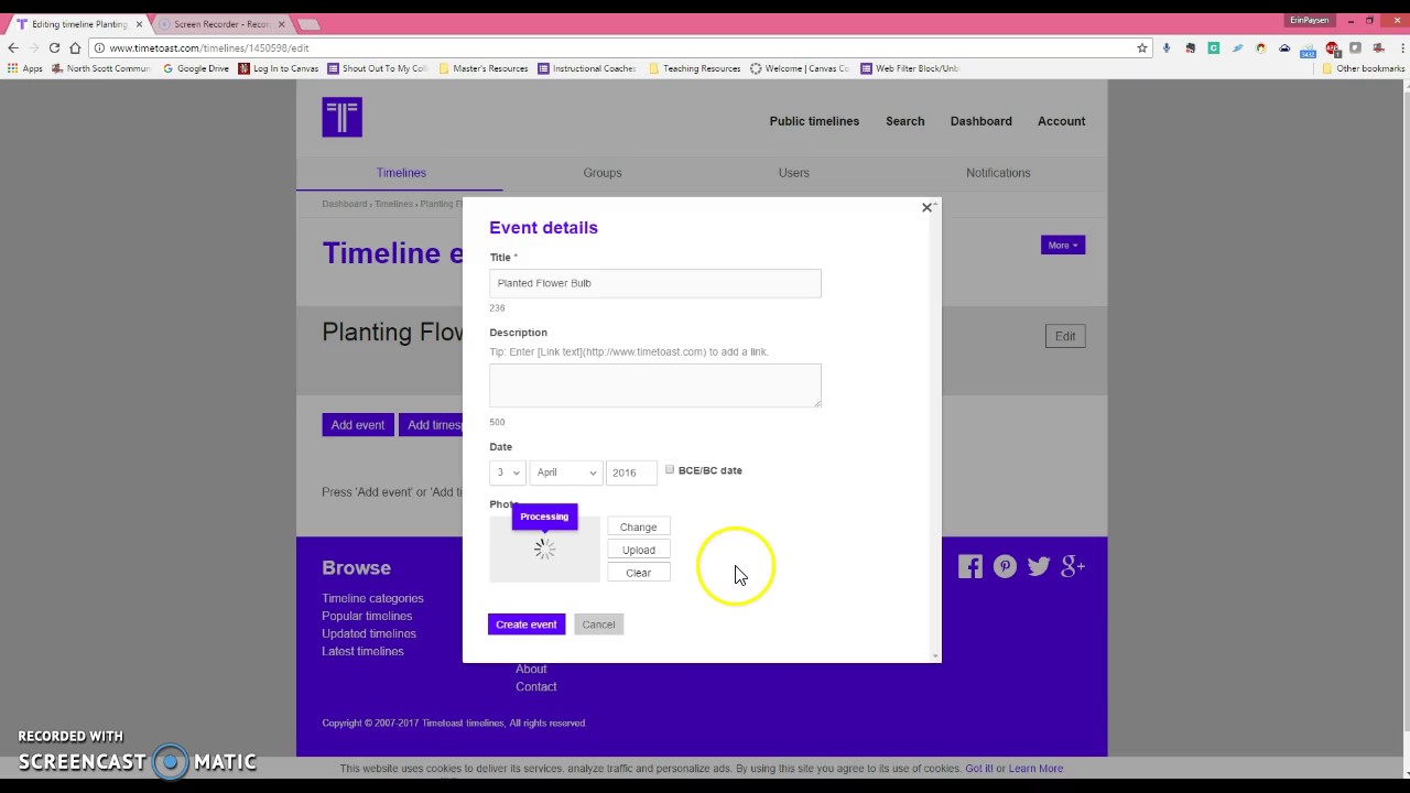 Timetoast Student Tutorial