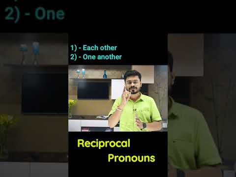 5.Short Reciprocal Pronouns : Each other and One another #shorts