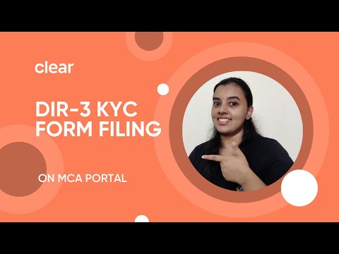 File DIR 3 KYC I Filing of DIR 3 KYC Form for FY 21-22 on MCA Portal