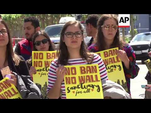 Protestors Compare Travel Ban to Dark US Periods