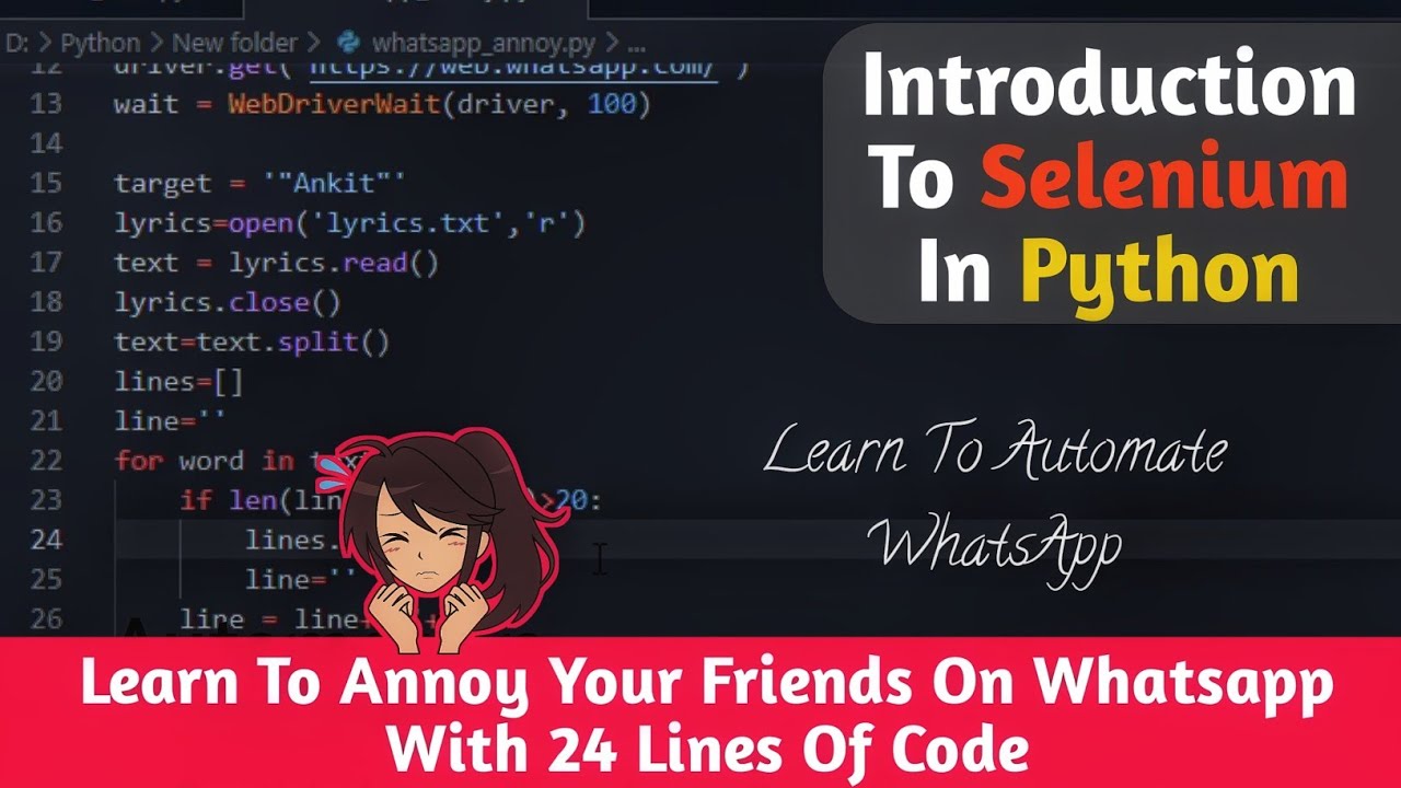 WhatsApp Automation With Selenium Python
