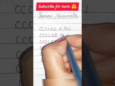 Roman Numerals 361to365 #youtubeshorts #trending #viral #ytshorts #shortvideo #shorts #maths #easy