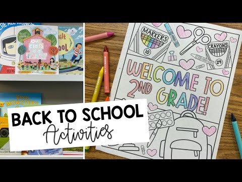 Back to School Classroom Activities