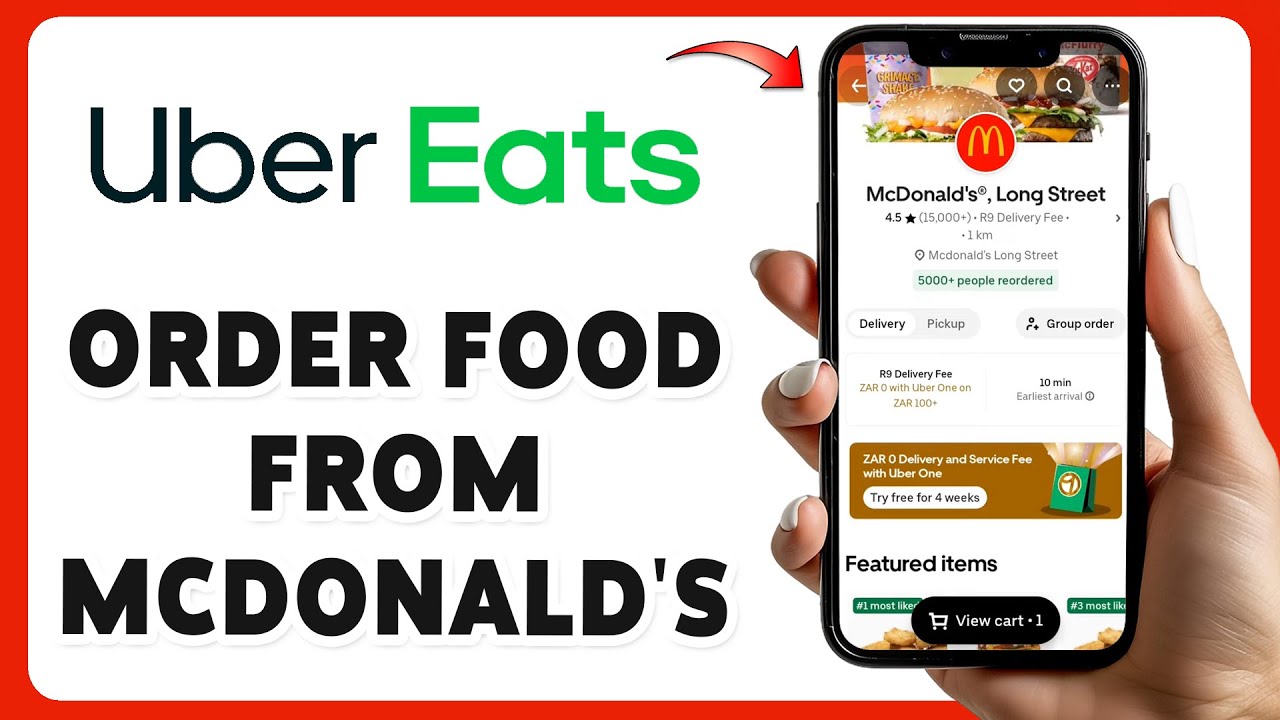 How To Order Food On Uber Eats From McDonald's 2025 | Enjoy McDonald's Meals Delivered To Your Door