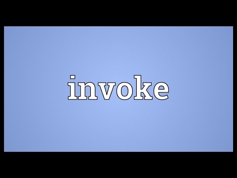 Invoke Meaning