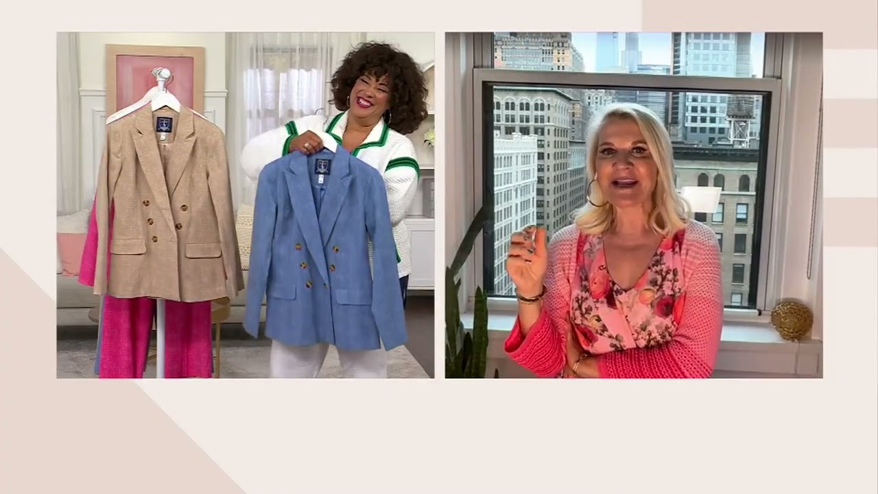 Isaac Mizrahi Live! Yacht Club 24/7 Stretch Printed Blazer on QVC